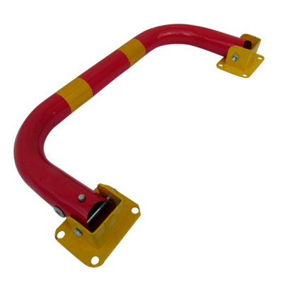 Car Park Bollard (Folding U-Shaped Lockable Steel Post Drop Down ...