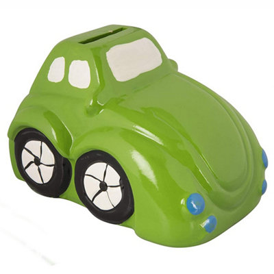 Car Piggy Bank Money Jar Green Money Box by Laeto House & Home ...