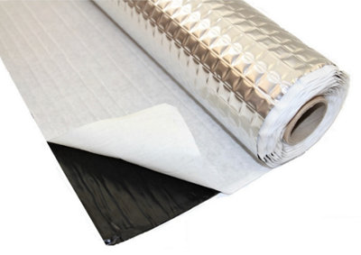 Car Sound Deadening Mat Butyl Noise Cancelling Adhesive Mat in Silver ...