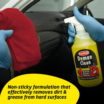 Car Valet Rinse Bucket Kit Carplan Demon Shine Foam Fabric Glass Clean ...