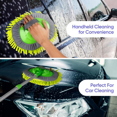 Car Wash Brush Telescopic Long Handle Car Wash Brush Mop