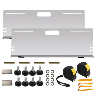 Car Wheel Toe Alignment Tool Kit with Plates, Tape Measures & Guide