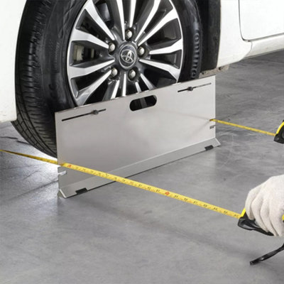 Car Wheel Toe Alignment Tool Kit with Plates, Tape Measures & Guide
