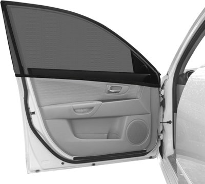 Car Window Sun Shades 2Pack,Stretachable Mesh Net for Universal Car UV ...