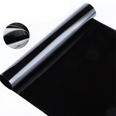 CAR WINDOW TINT FILM KIT TINTING SUPER DARK BLACK LIMO 15% 75CM x 6M