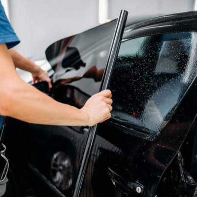 CAR WINDOW TINT FILM KIT TINTING SUPER DARK BLACK LIMO 15% 75CM x 6M
