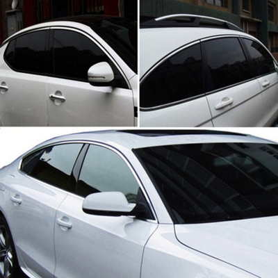 CAR WINDOW TINT FILM KIT TINTING SUPER DARK BLACK LIMO 15% 75CM x 6M