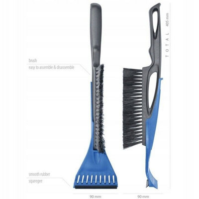 Car Windscreen 2-1n-1 Ice Scraper and Snow Brush Long Reach Handle De ...