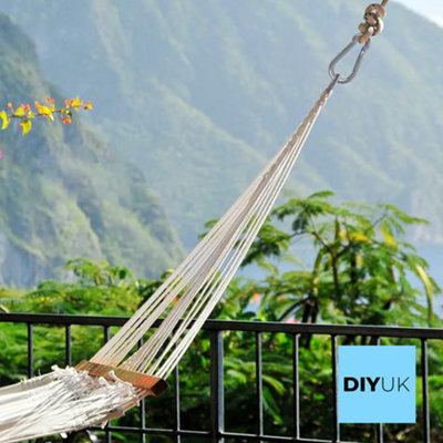 Carabiner Hook Clip M7 x 70mm ( Pack of: 1 ) Heavy Duty Snap Hook ...