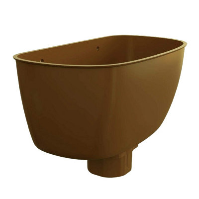 Caramel Downpipe Hopper Head Universal Connector, Freeflow Rain Water ...