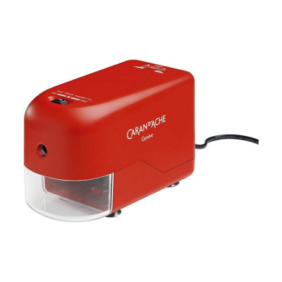CARAN D'ACHE AUTOMATIC ELECTRIC PENCIL SHARPENER RED - ADJUSTABLE ...