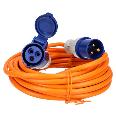 Caravan Hook Up Cable Boat Shore Power Lead 10m 16A 2.5mm HEAVY DUTY at B&Q