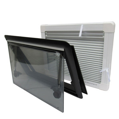 Caravan Replacement Window With Blind 900mm x 450mm (Motorhome RV ...
