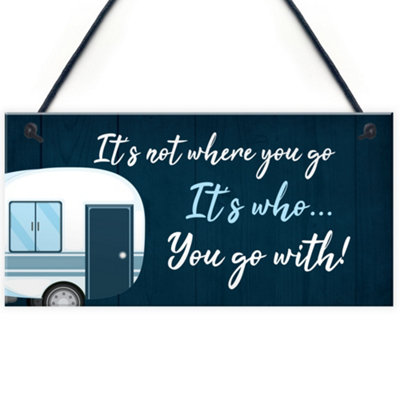 Caravan Sign Cute Hanging Door Sign For Home Caravan Accessories ...