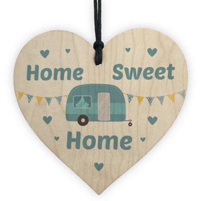 Caravan Sign HOME SWEET HOME Plaque Campervan Holiday Sign Home Decor ...