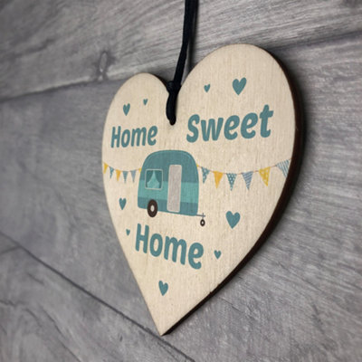 Caravan Sign HOME SWEET HOME Plaque Campervan Holiday Sign Home Decor ...