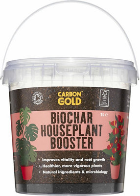 Carbon Gold Biochar Houseplant Booster 1L | DIY at B&Q