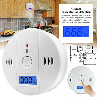 Carbon Monoxide Alarm Detector, for Kitchen, Basement, Travel, Home ...