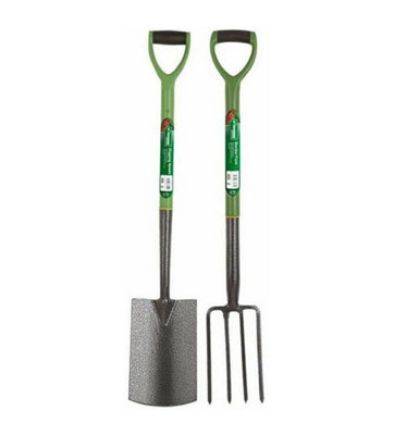 Carbon Steel Garden Fork & Spade Set