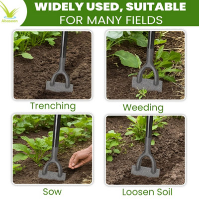 Carbon Steel Head Dutch Hoe with Long Handle Garden Tool for Weeding ...