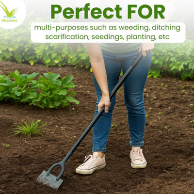 Carbon Steel Head Dutch Hoe with Long Handle Garden Tool for Weeding ...