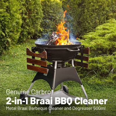 Carbro 2-in-1 Braai BBQ Barbecue Cleaner 500ml Heavy Duty BBQ Degreaser ...