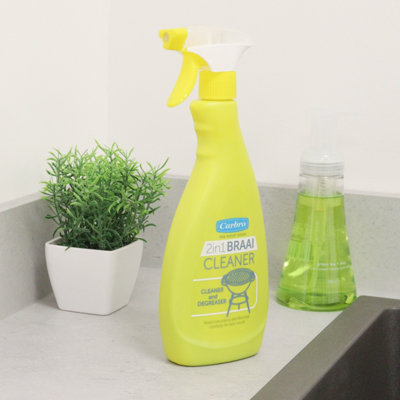 Carbro 2-in-1 Braai BBQ Barbecue Cleaner 500ml Heavy Duty BBQ Degreaser ...