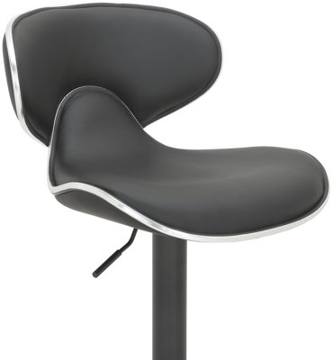 Carcaso Single Kitchen Bar Stool, Matt Black Footrest, Height ...