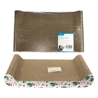 Cardboard Cat Scratch Board With Catnip