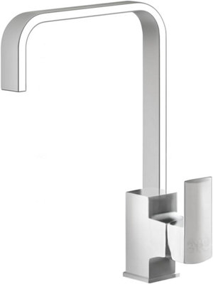 Carden Chrome Kitchen Sink Mixer Tap, Single Lever with Swivel Spout ...