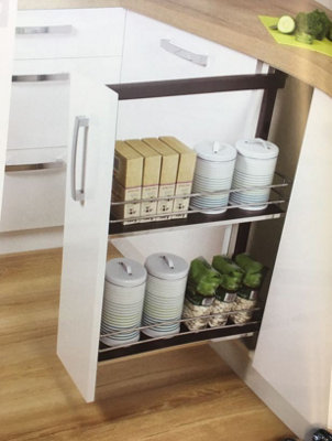 Cargo Mini - MAXIMA SILVA - kitchen, storage solution - 200mm, left