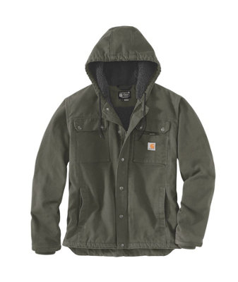 Carhartt Men's Relaxed Fit Sherpa Lined Utility Jacket Moss XL