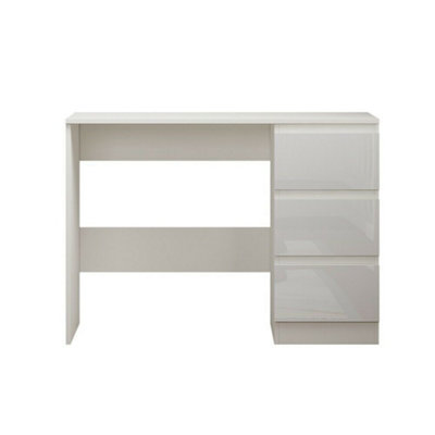 Carlton Gloss White Dressing Table Makeup Vanity Table with 3 Drawers