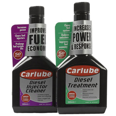 Carlube 2 Pack Diesel Treatment Diesel Injector Cleaner 300ml Set