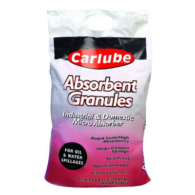 Carlube Absorbent Granules 9.5KG Micro Absorber Oil Water Spillage Soak ...