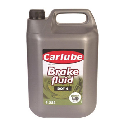 Carlube Brake Fluid FMVSS 116 DOT 4 SAE J1704 Synthetic 4.55 Litres x4