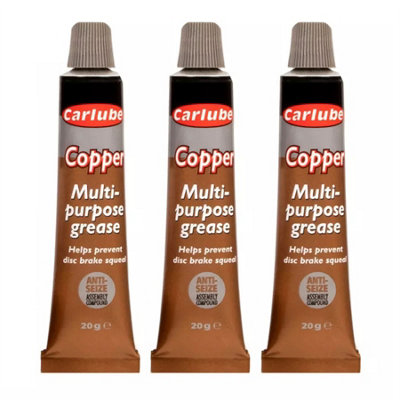 Carlube Copper Grease Anti-Seize Tube Brake Pad Multi-purpose 20g x3 ...