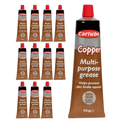Carlube Copper Grease Brake Pad Anti-Seize Multi-purpose 70g Tube x12