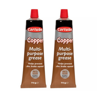 Carlube Copper Grease Brake Pad Anti-Seize Multi-purpose 70g Tube x2