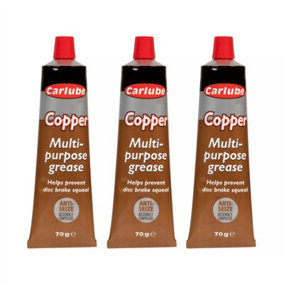 Carlube Copper Grease Brake Pad Anti-Seize Multi-purpose 70g Tube x3 ...