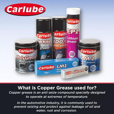 Carlube Copper Grease Brake Pad Anti-Seize Multi-purpose 70g Tube x4