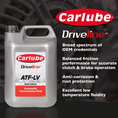 Carlube Driveline ATF-LV Automatic Transmission Fluid Low Viscosity 4.55L x4