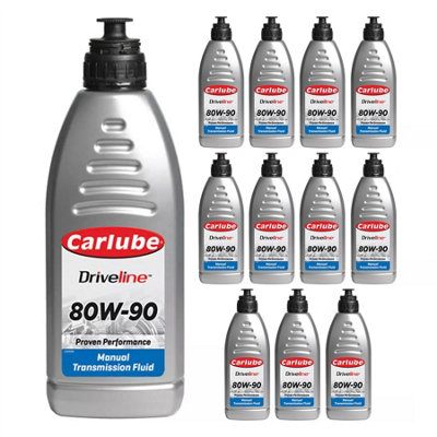 Carlube Driveline MTF 80W90 GL4 Manual Transmission Gearbox Fluid Oil 1L x12