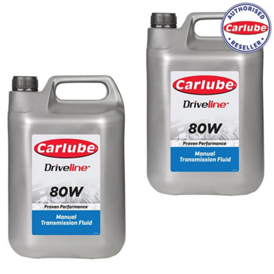 Carlube Driveline SAE 80W Mineral Manual Transmission Fluid 4.55 Litre x 2