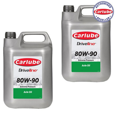 Carlube Driveline SAE 80W90 Mineral Axle Oil 4.55L Litre x2 Lubricant 9 ...