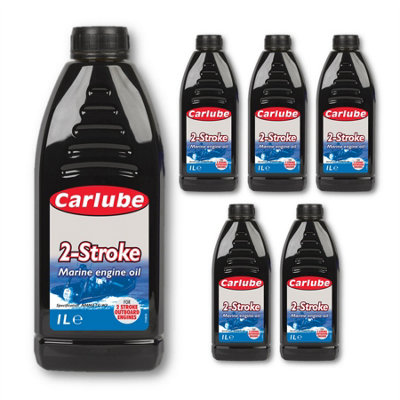Carlube Endurance Water Cooled 2 Stroke Marine Outboard Engine Motor Oil 1L x6 | DIY at B&Q