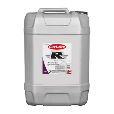 Carlube Engine Oil 20L Triple R 20W50 API SL Mineral 20 Litres R-TEC 37 ...