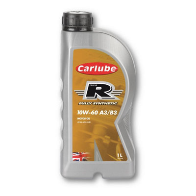Carlube Engine Oil 3L Triple R 10W60 Fully Synthetic Motor Oil A3 B3 ...