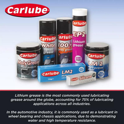 Carlube Ep2 Lithium Lubricant Extreme Pressure Performance Grease 500G
