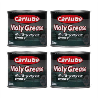 Carlube Molybdenum 2 Multi Purpose Moly Grease Protection Lubricant 500g x4